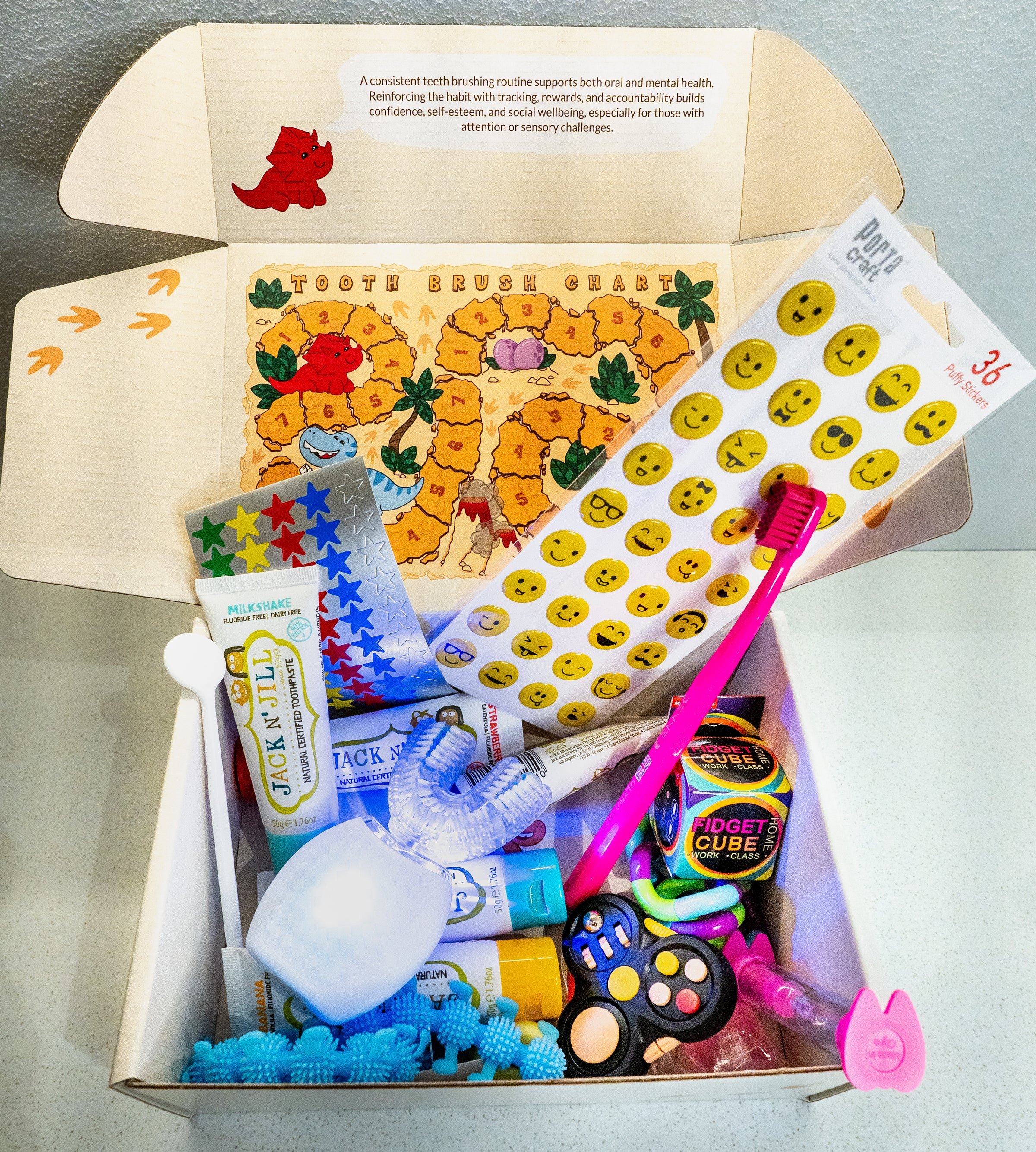 Sleek Brush Box – Personalised Oral Hygiene Kits for Kids & NDIS ...